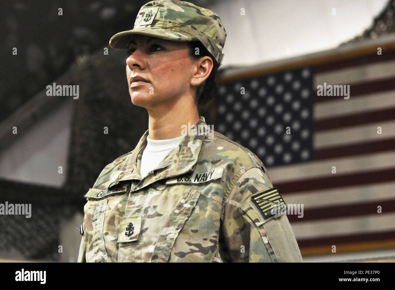 BAGRAM AIR FIELD, Afghanistan (Sept. 16, 2015) Newly pinned U.S. Navy ...