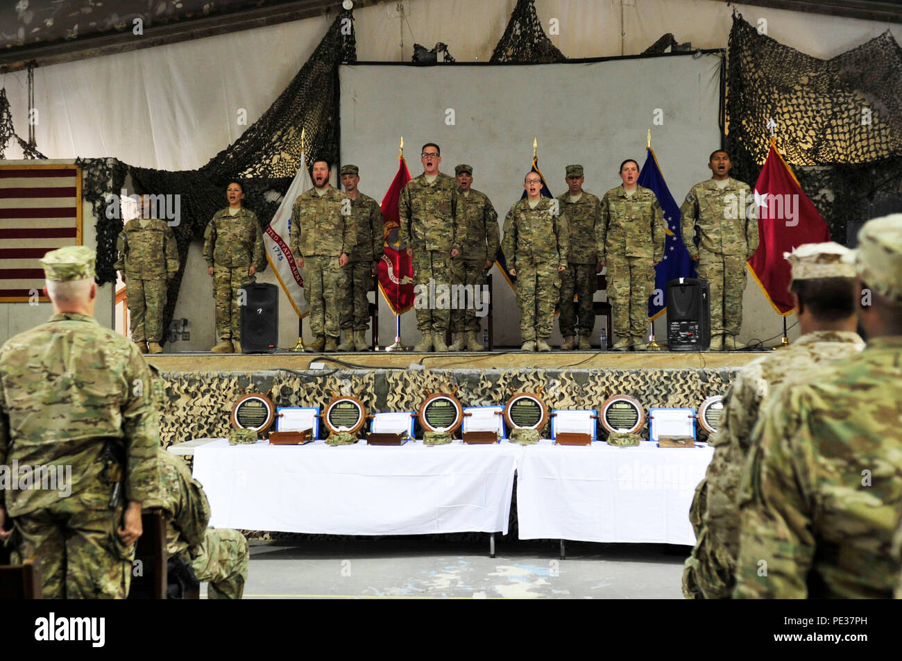 BAGRAM AIR FIELD, Afghanistan (Sept. 16, 2015) U.S. Navy chief selects ...