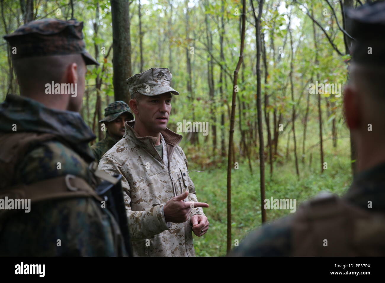 Col. Morgan G. Mann, deputy commander of 25th Marine Regiment, 4th ...