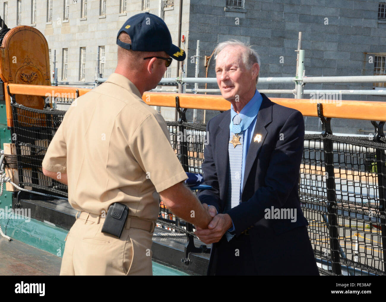 CHARLESTOWN, Mass. (Sept. 16, 2015) 74th Commanding Officer of USS ...