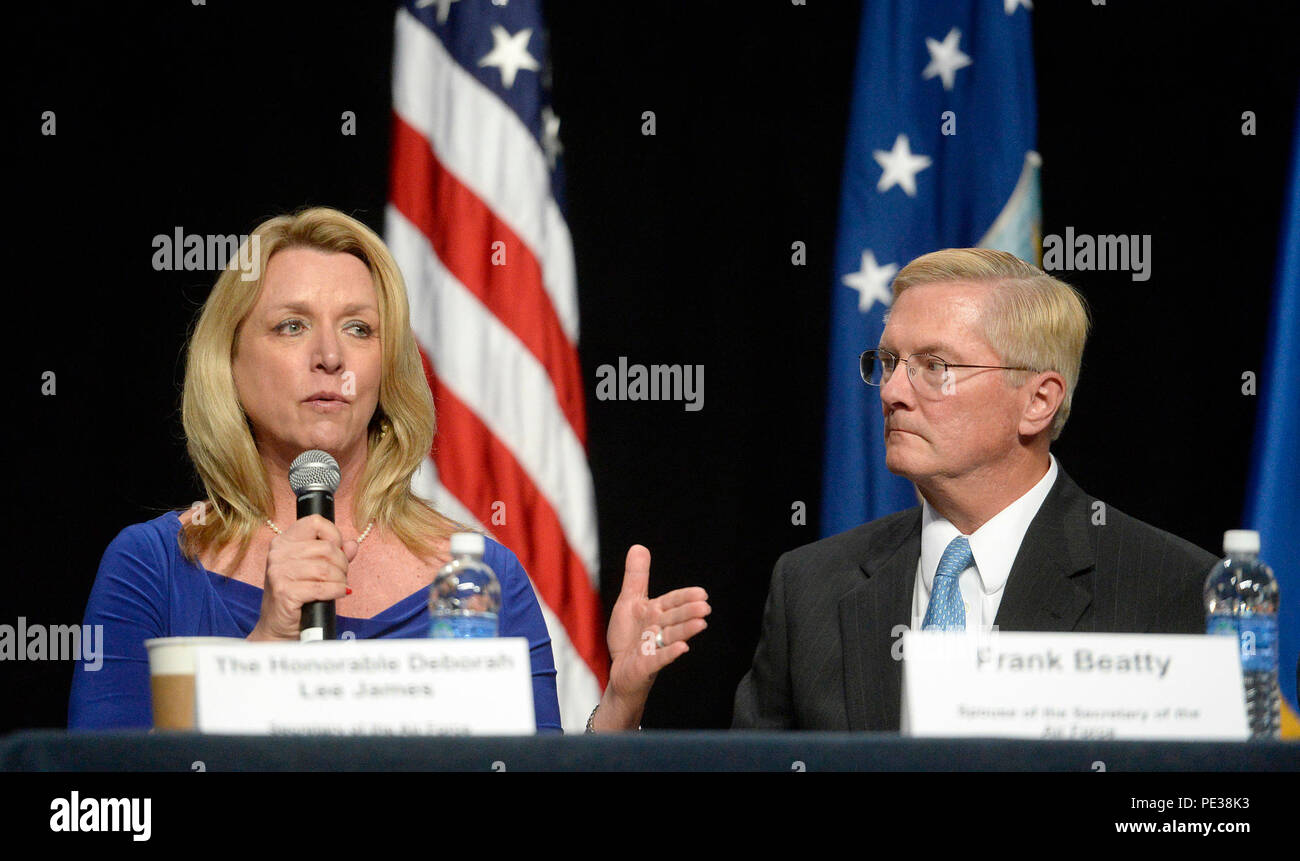 Secretary of the Air Force Deborah Lee James and her husband, Frank ...