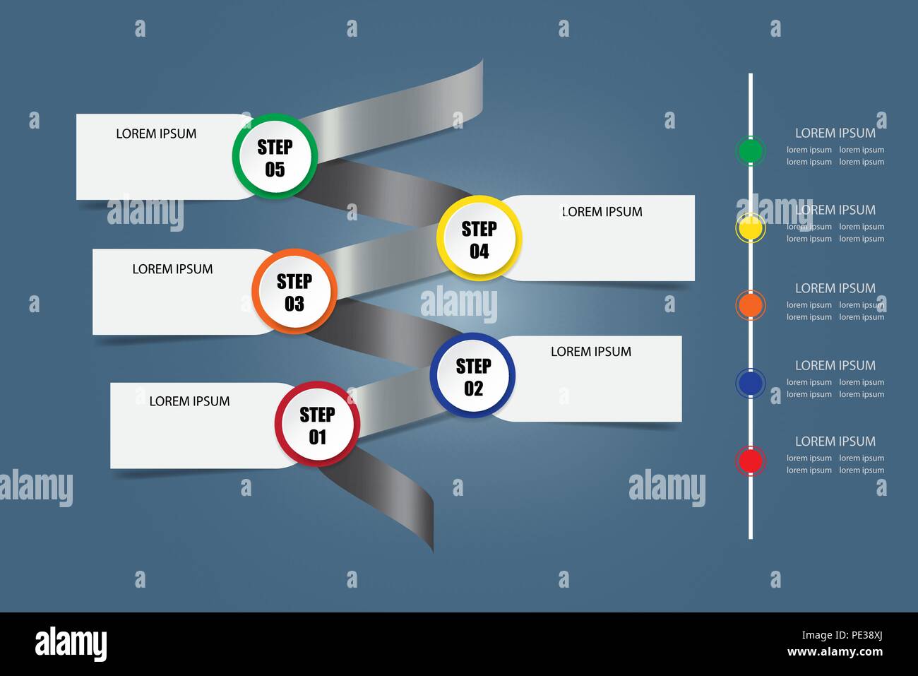 Dark vertical infographic timeline hi-res stock photography and images ...