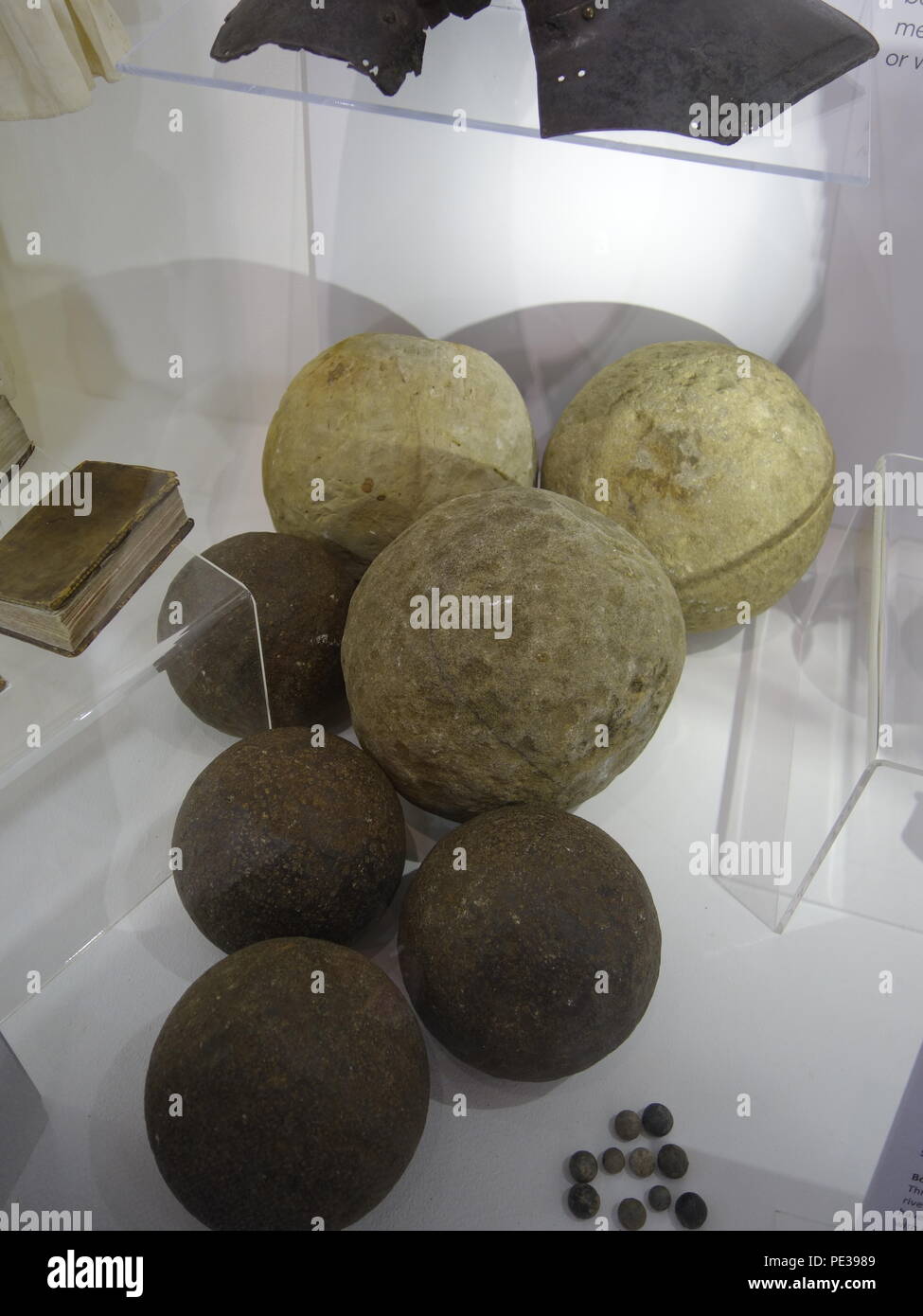 ancient cannon balls Stock Photo - Alamy