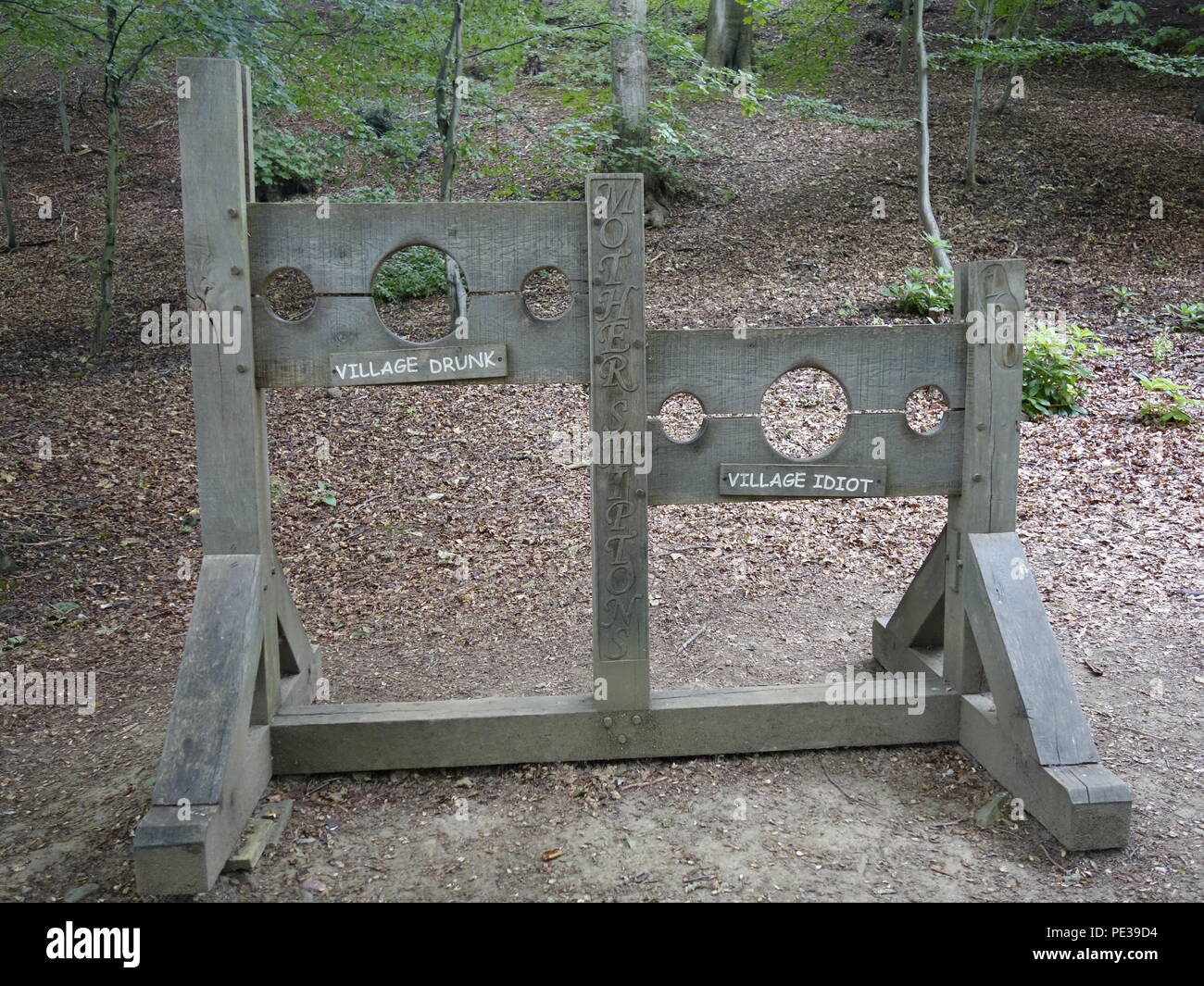 Woman pillory medieval prisoner hi-res stock photography and images - Alamy