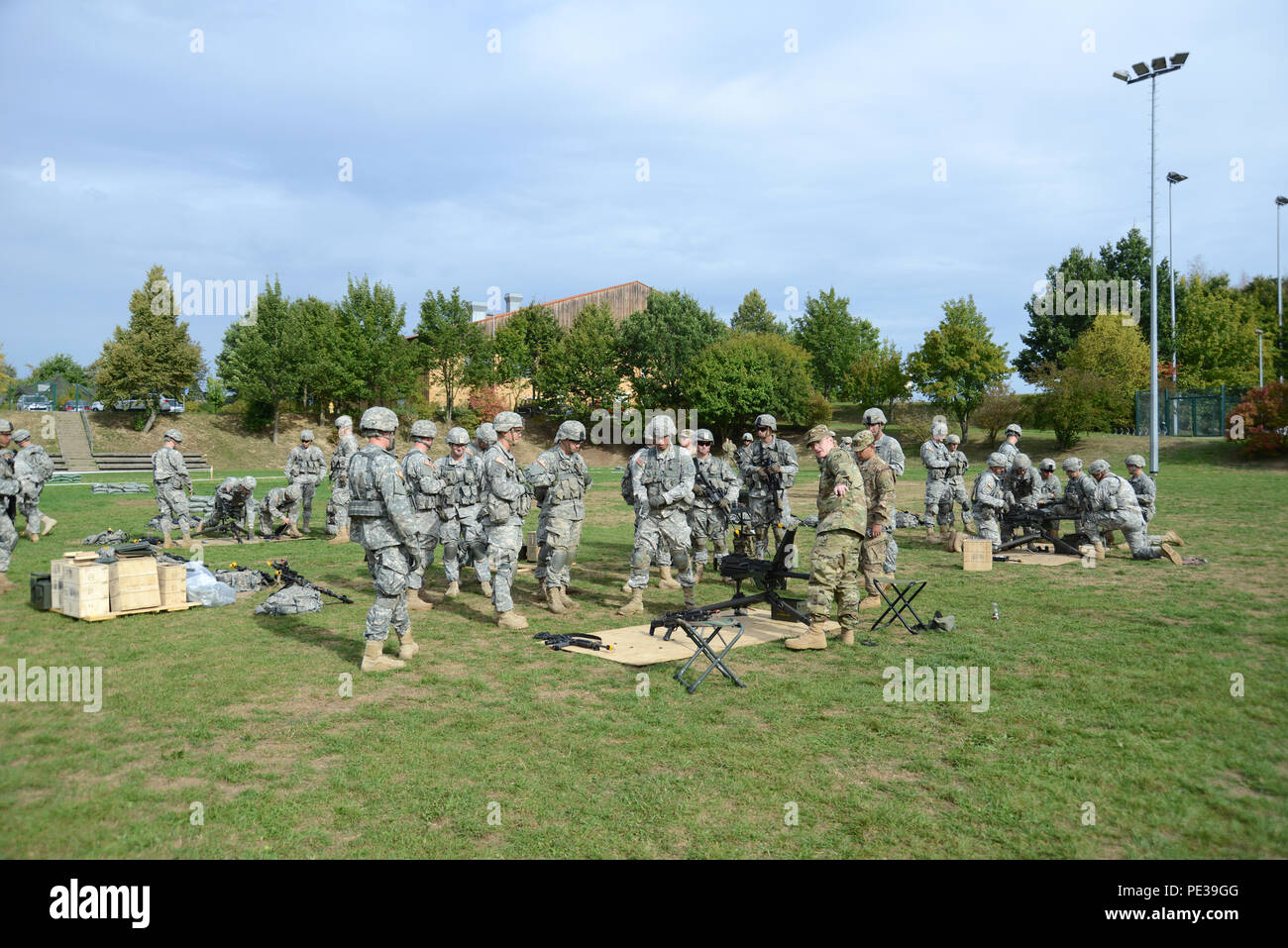 U.S. troopers assigned to 2nd Cavalry Regiment, load, unload and clear ...