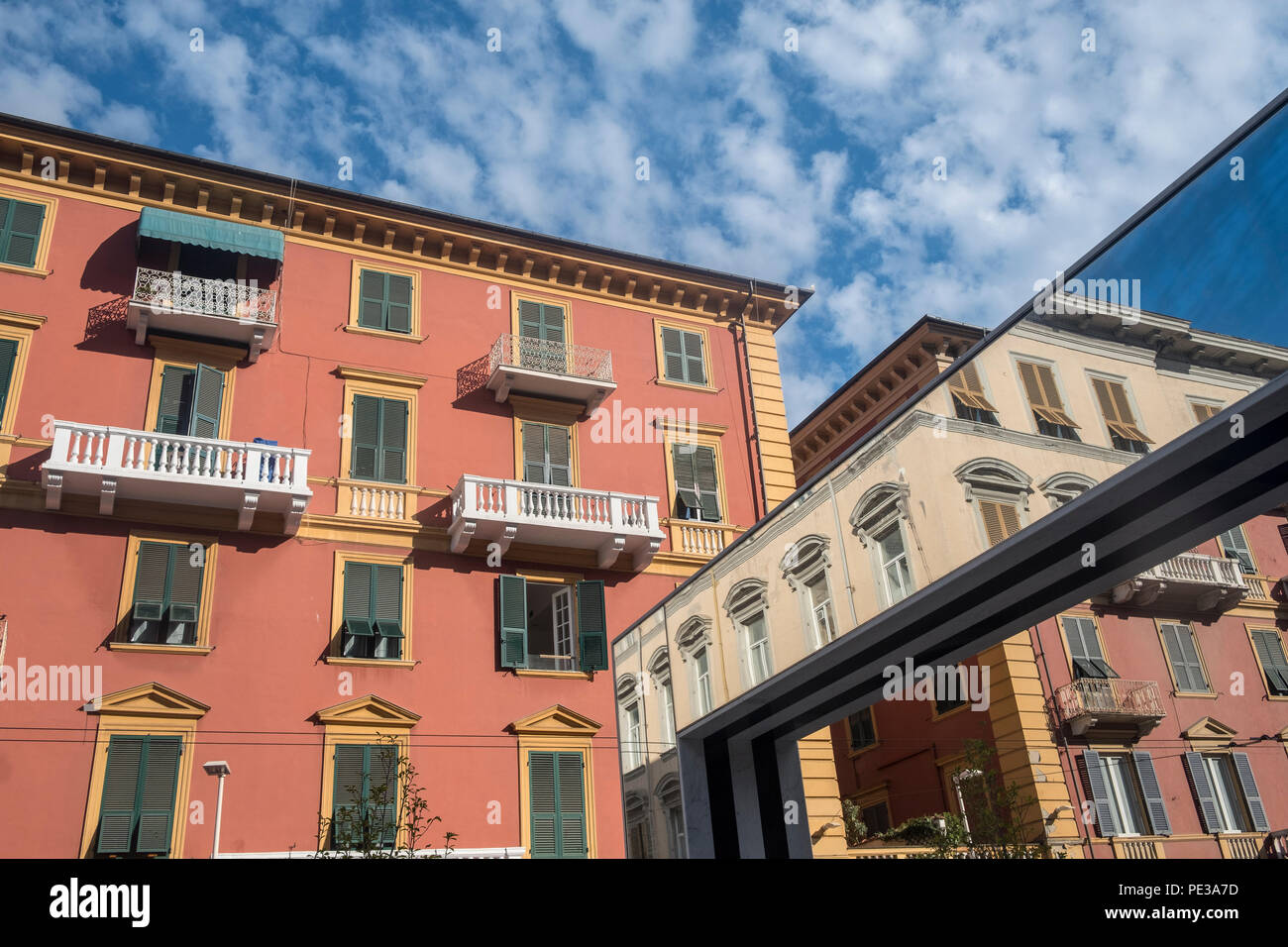 La Spezia, Liguria, Italy: historic buildings and modern arches by ...