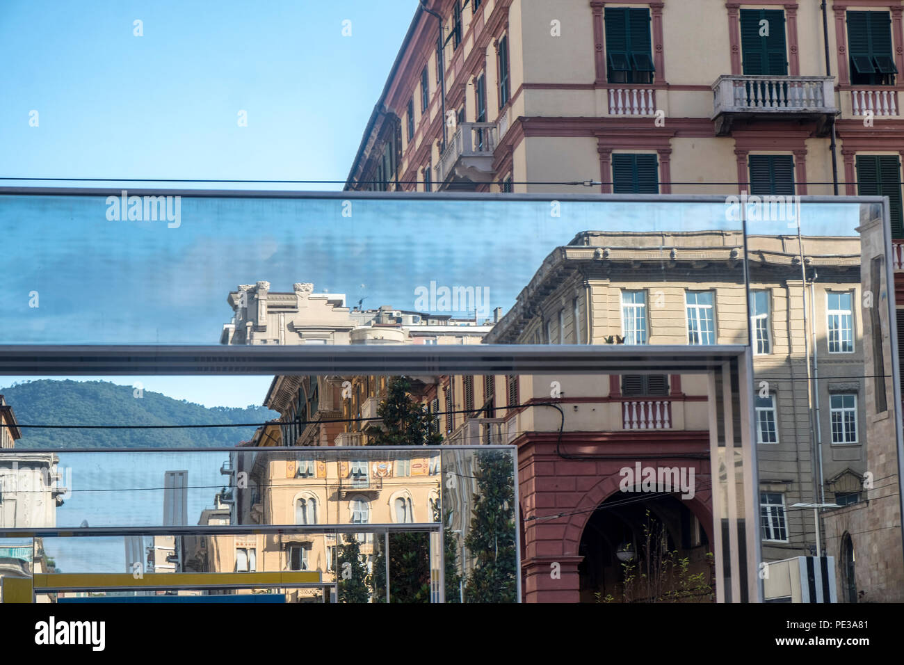La Spezia, Liguria, Italy: historic buildings and modern arches by ...