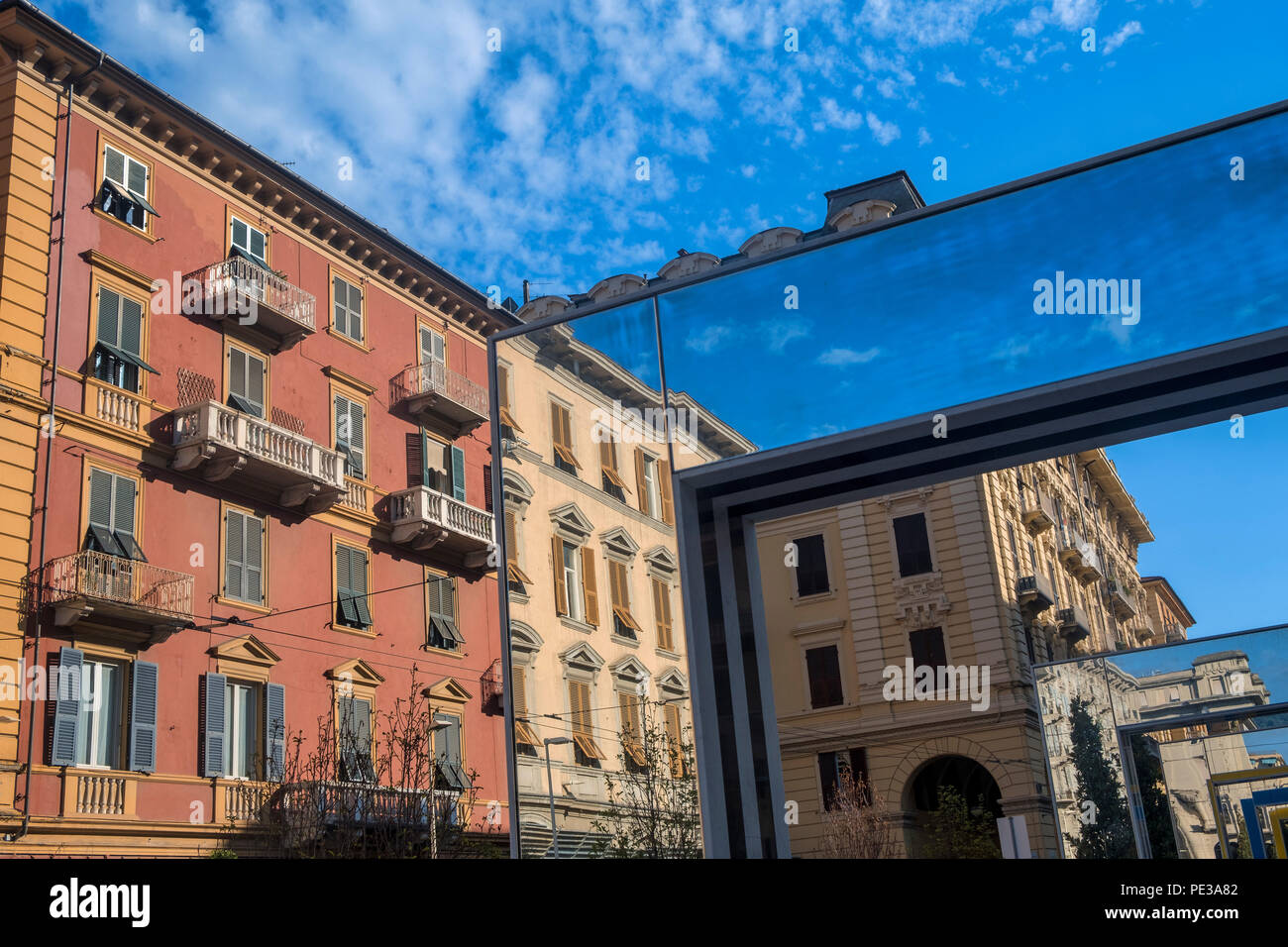 La Spezia, Liguria, Italy: historic buildings and modern arches by ...