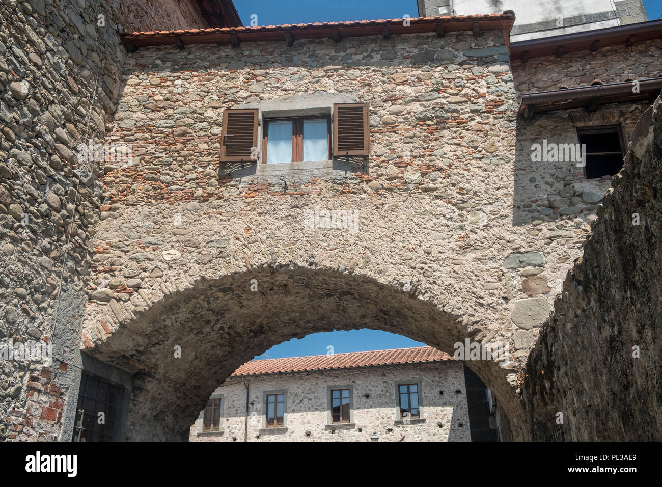 Street of Filetto, Lunigiana, Massa Carrara, Tuscany, Italy, old ...