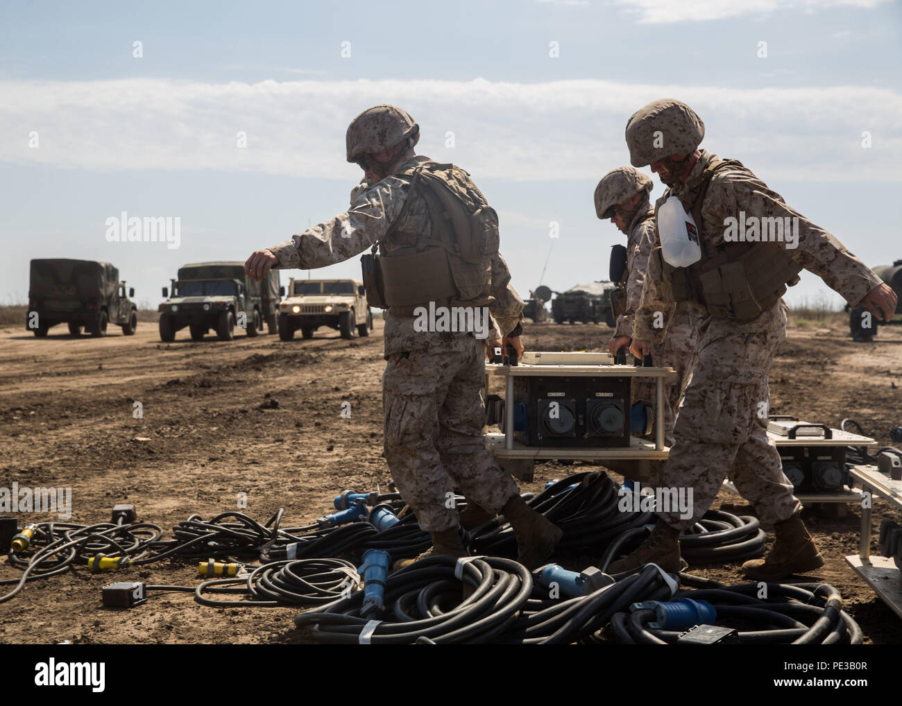 Marines with Company B, 9th Communication Battalion, I Marine ...