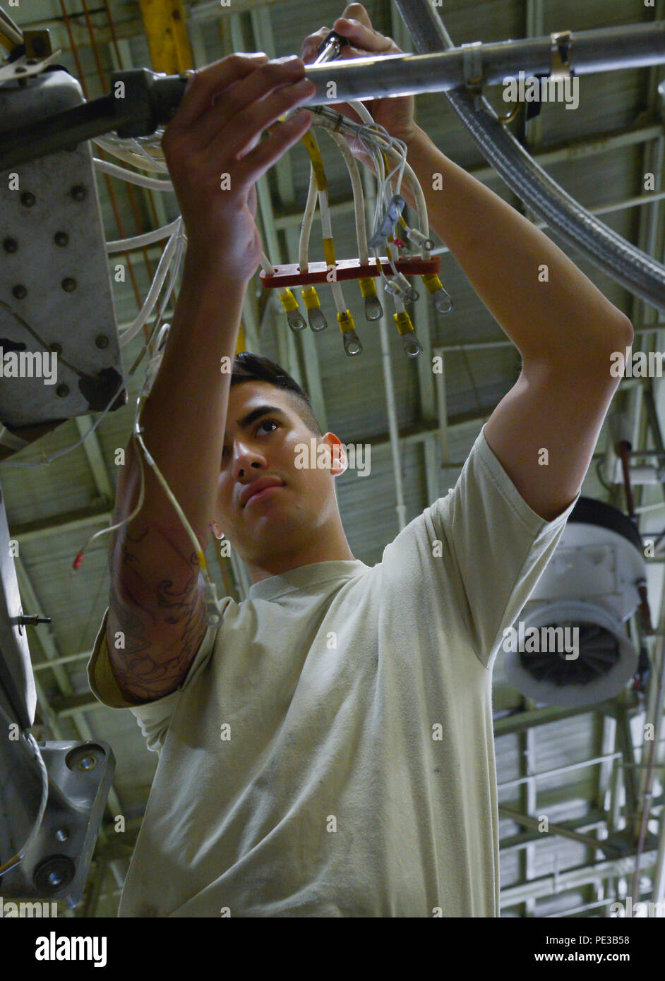 An Airman from the 374th Maintenance Squadron propulsion flight at ...