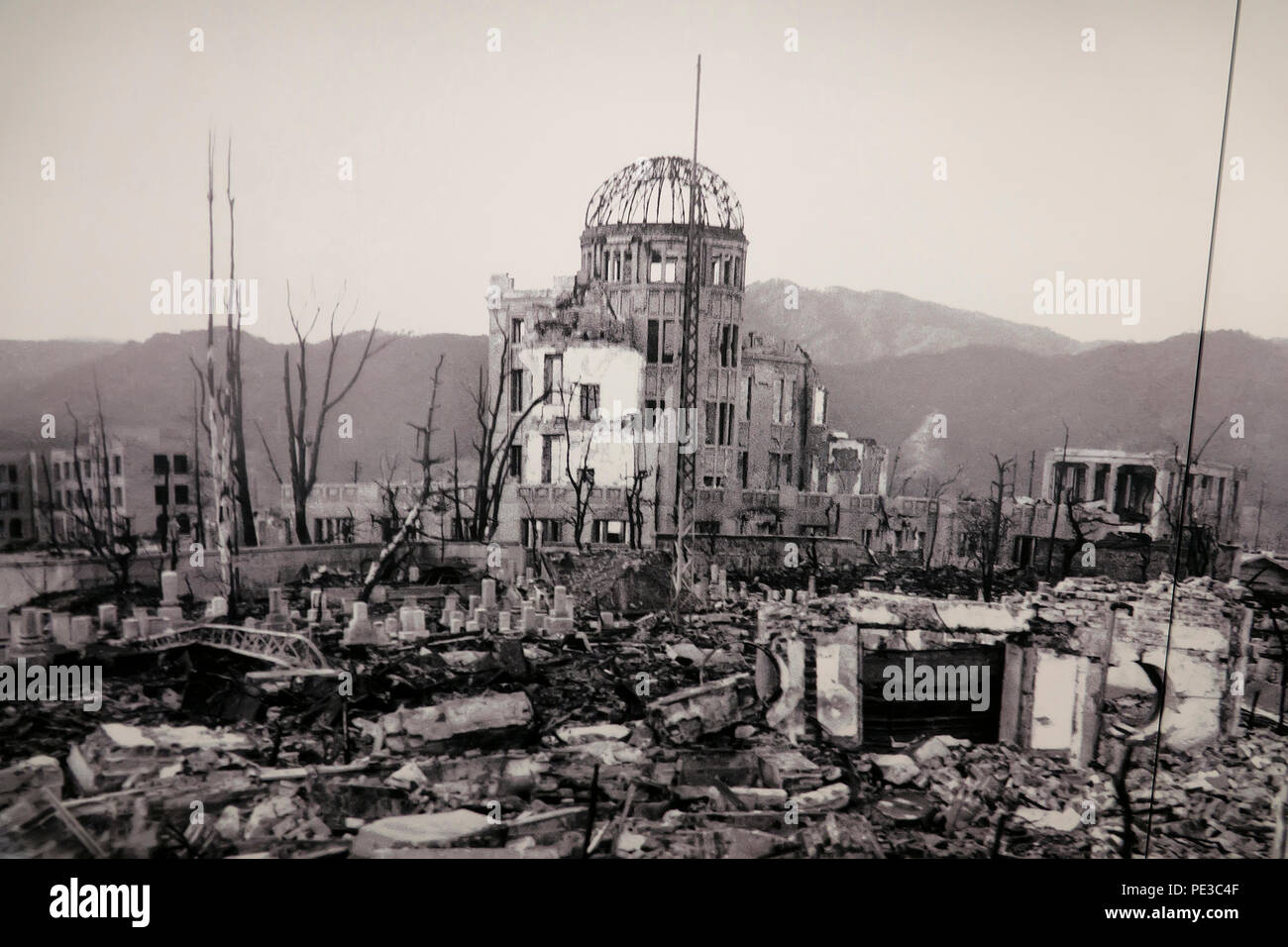 Panorama of Atomic Bomb Destruction Hiroshima Memorial Peace Museum ...