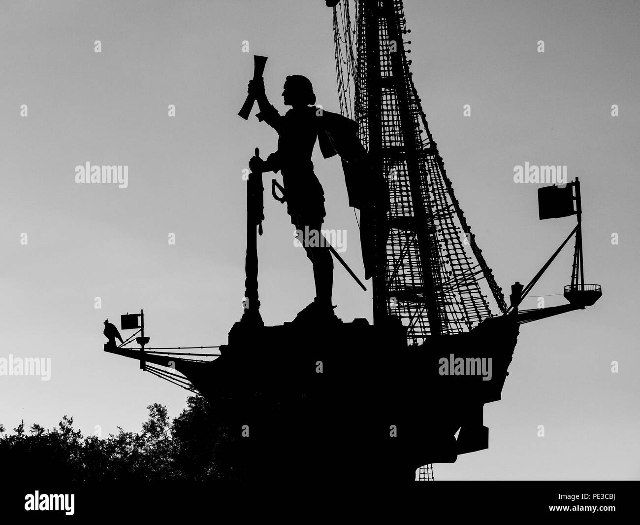 The peter the great statue Black and White Stock Photos & Images - Alamy
