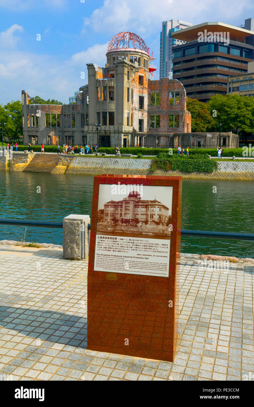 Hiroshima Peace Memorial Genbaku Dome Atomic Bomb Japan Asia Stock ...
