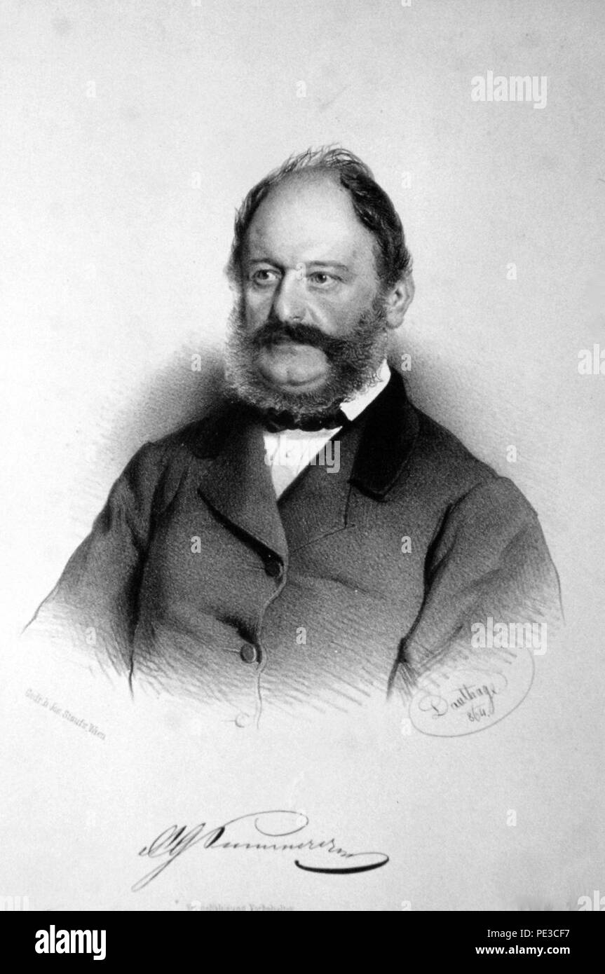 Anton Georg Pummerer Litho Stock Photo - Alamy