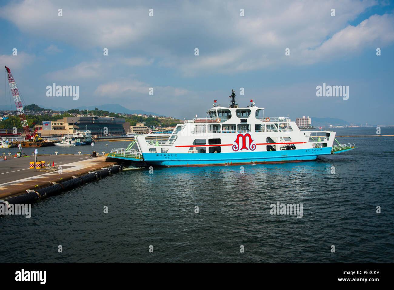 Miyajima Ferry in Seto Inland Sea Hiroshima Bay Japan Asia Stock Photo ...