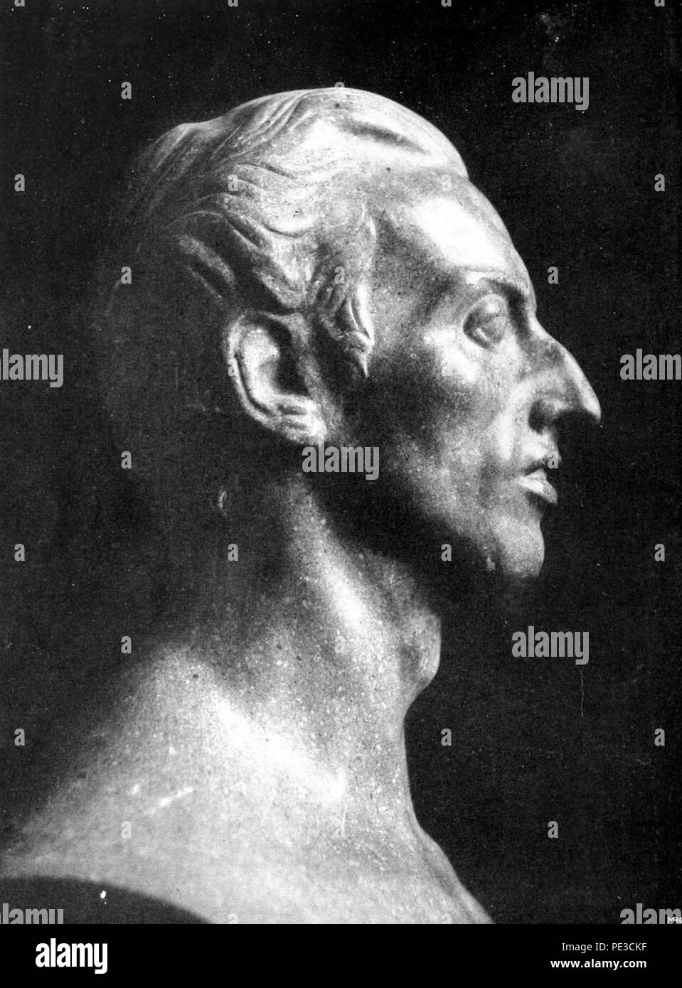 Anton Hanak - Buste marbre profil Stock Photo - Alamy