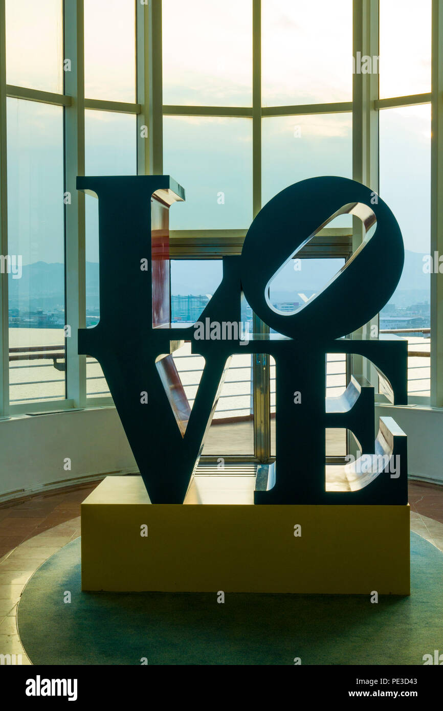 Love symbol on Celebrity Millennium Cruise Ship Stock Photo - Alamy