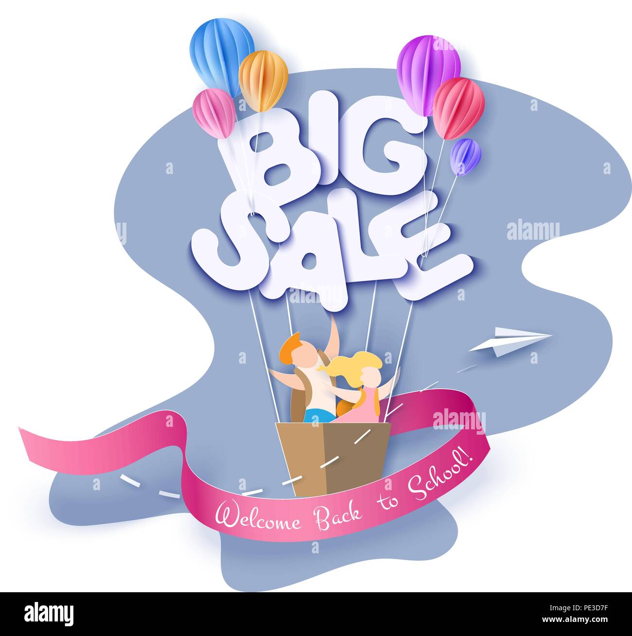 Back school fun girl Cut Out Stock Images & Pictures - Alamy