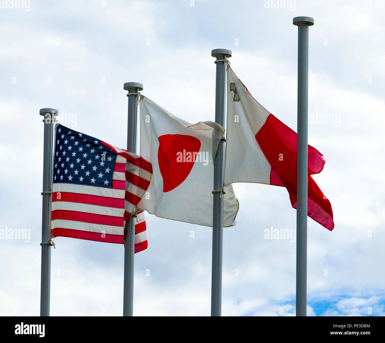 Flags Nagasaki Japan Asia Kyushu Prefecture Stock Photo - Alamy