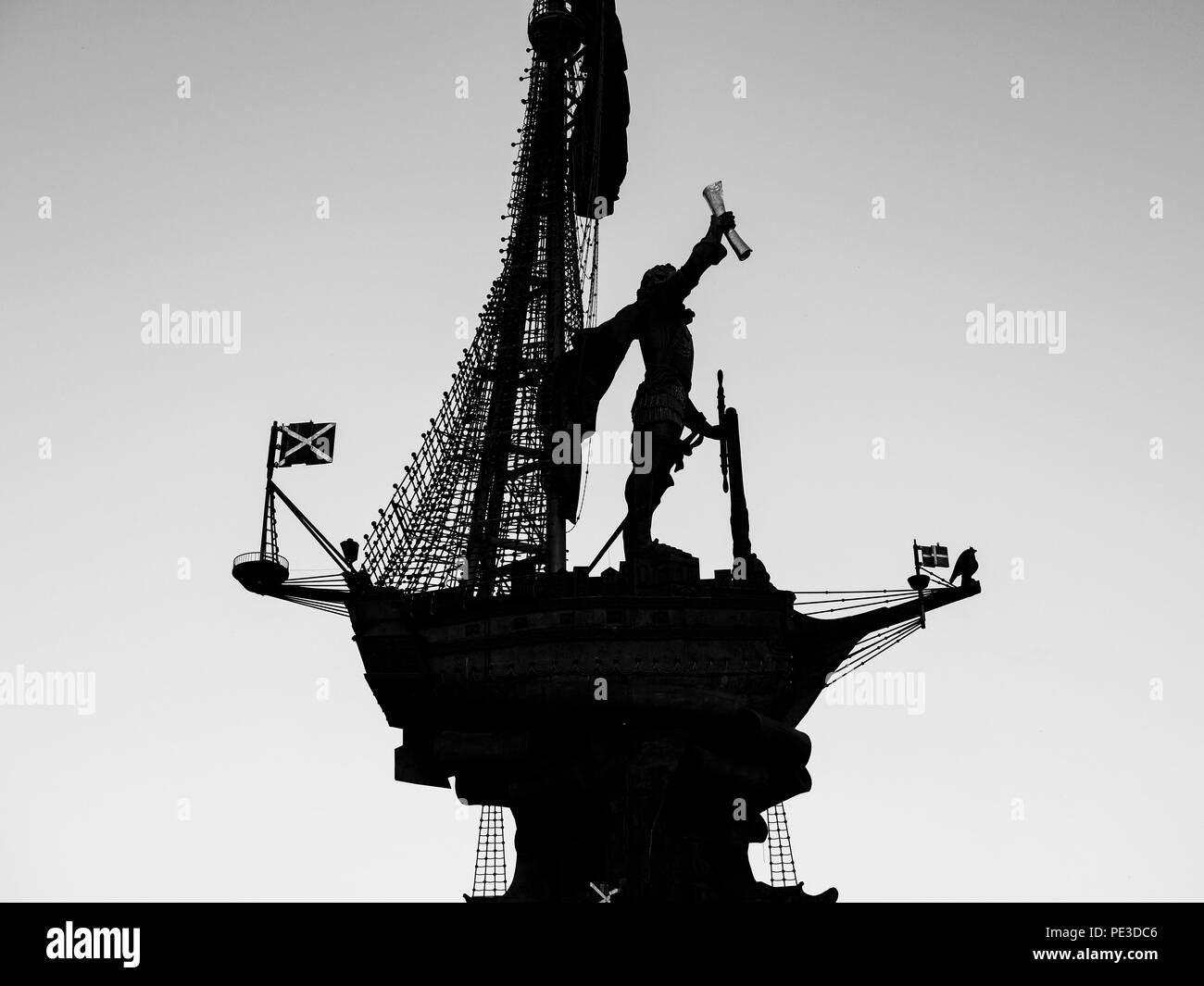 The peter the great statue Black and White Stock Photos & Images - Alamy