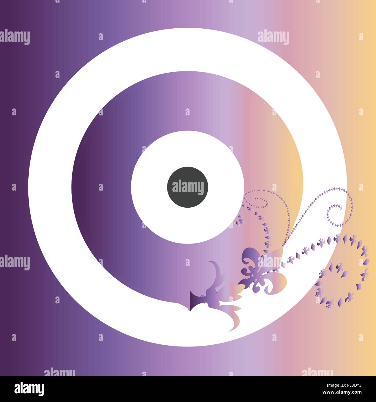 artistic evil eye vector in purple colors - evil eye illustration ...