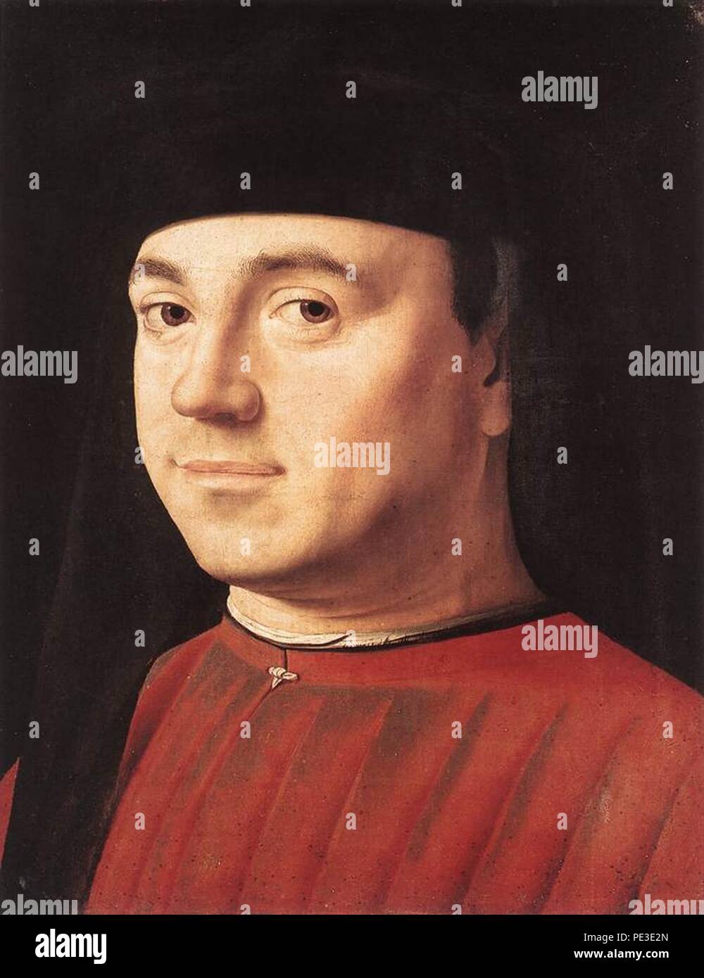 Portrait of a man antonello da messina hi-res stock photography and ...