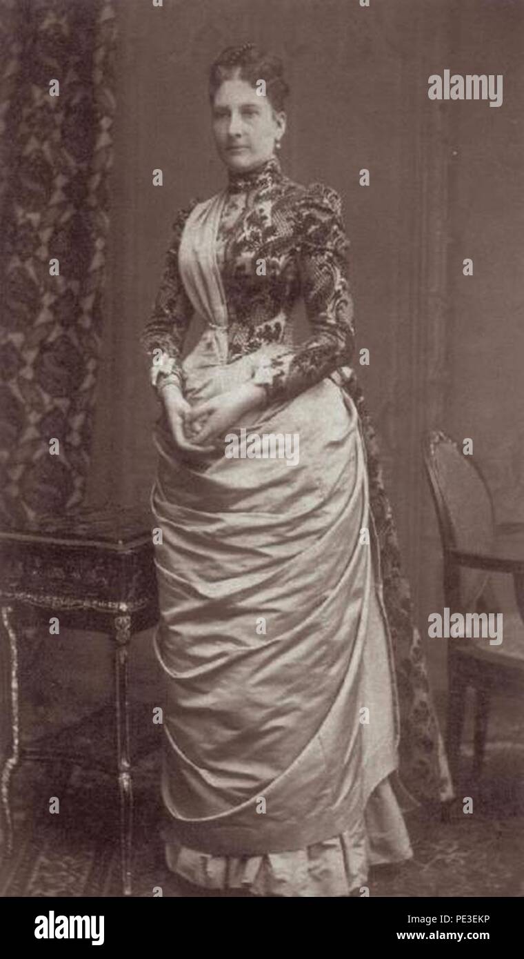Antonia of Portugal, Princess of Hohenzollern-Sigmaringen in 1887 Stock ...