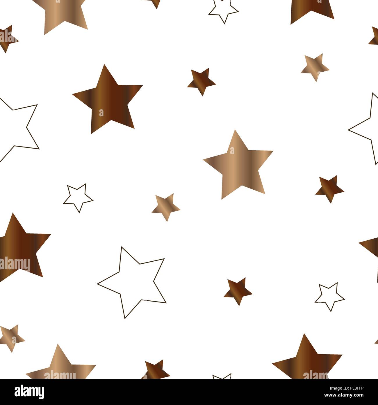 seamless pattern with stars in brown colors vector Stock Vector Image ...