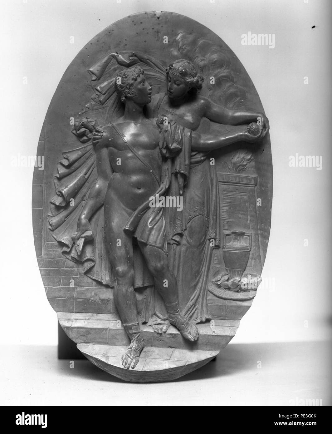 Antonio Canova - Oval Relief, Theseus and Ariadne Stock Photo - Alamy