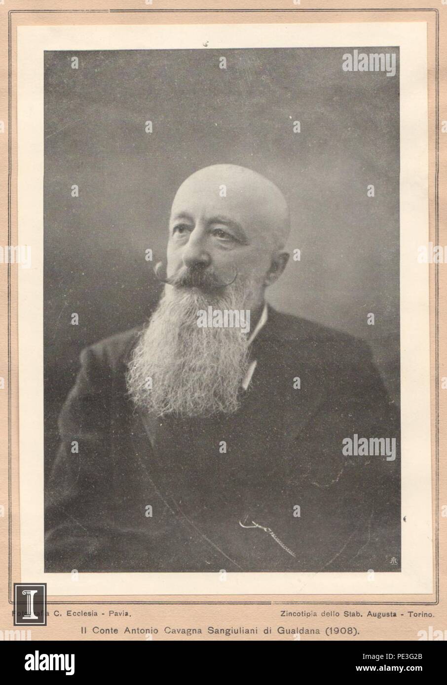 Antonio Cavagna Sangiuliani (1908 Stock Photo - Alamy