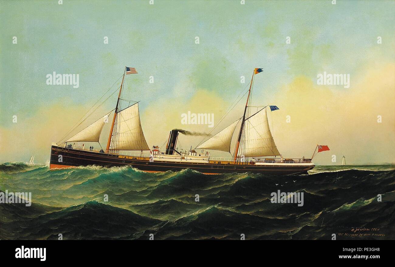 Antonio Jacobsen - Ship 'Jona', 1884 Stock Photo - Alamy