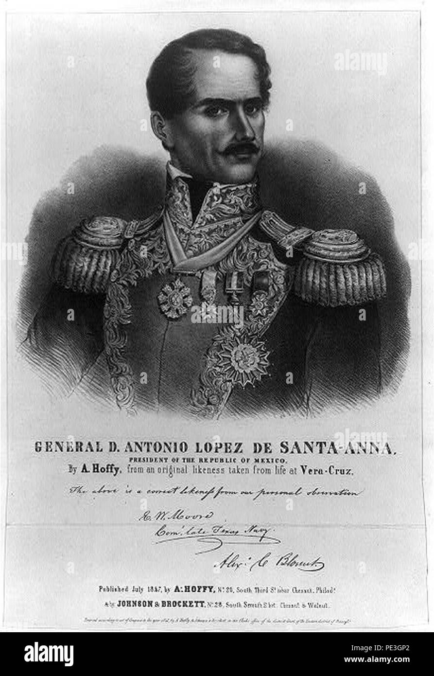 Antonio lopez de santa anna hi-res stock photography and images - Alamy