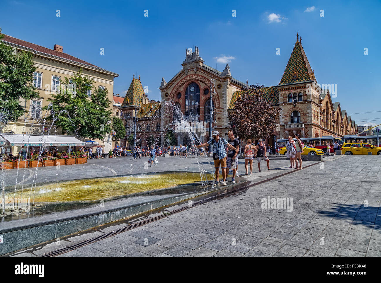 View of Grand Market Hall secession style building. Main Market Hall is ...