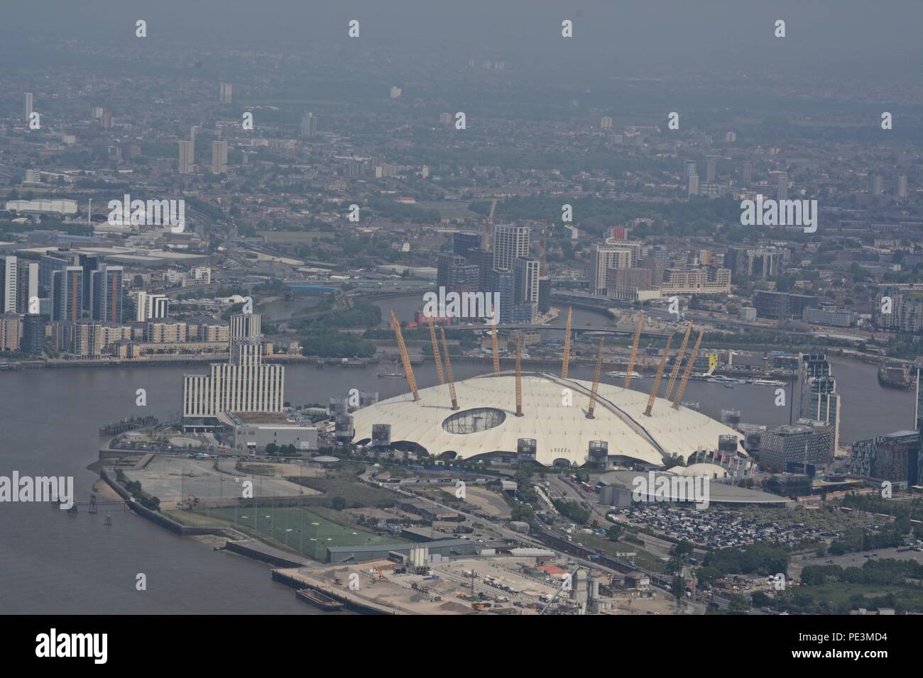 The O2 Millennium Dome Arena, North Greenwich, London, U.K Stock Photo ...