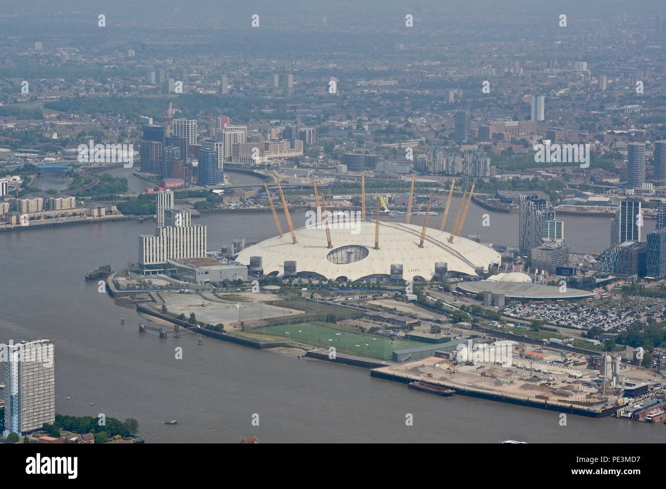 The O2 Millennium Dome Arena, North Greenwich, London, U.K Stock Photo ...