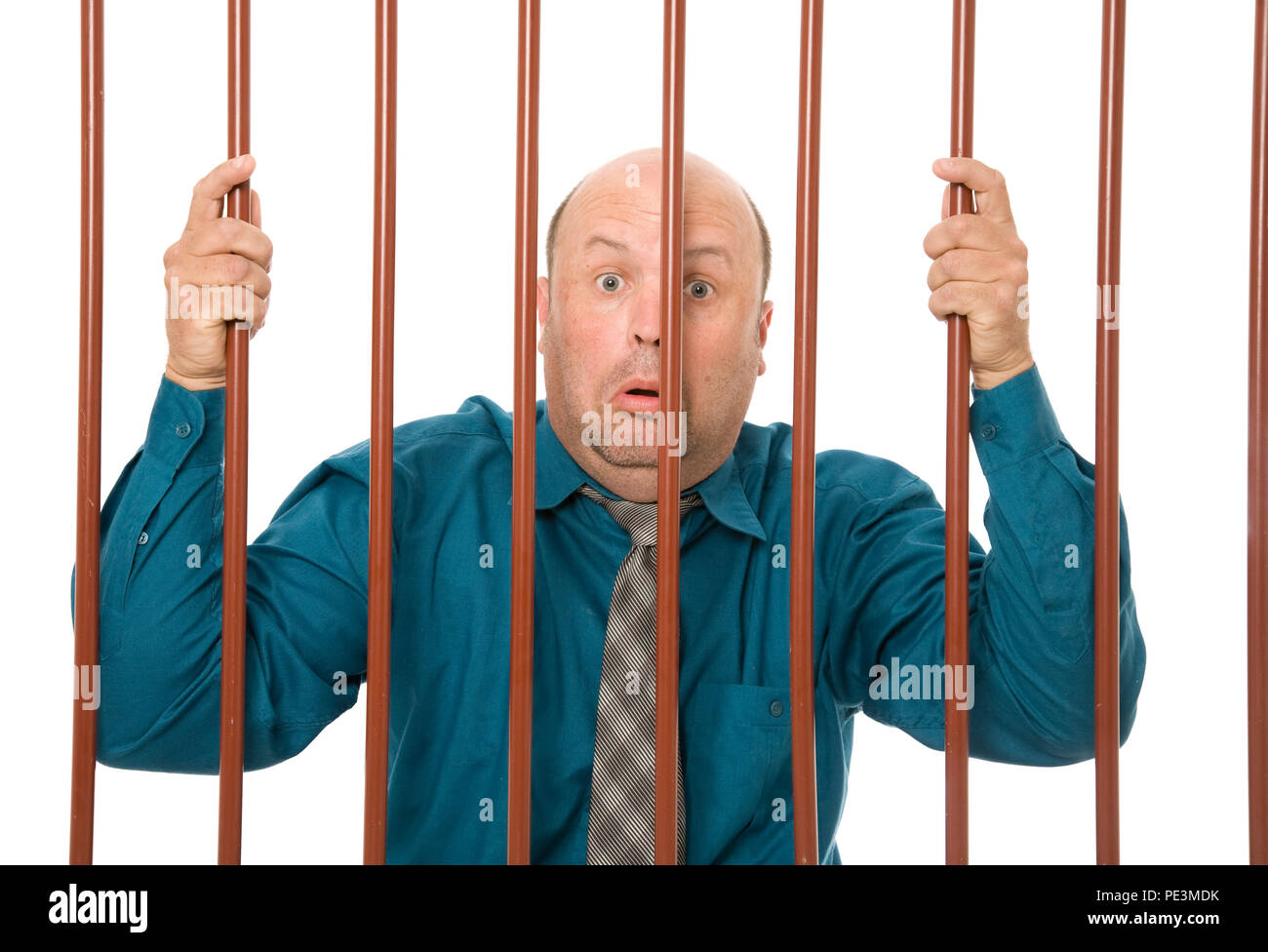 Businessman behind bars hi-res stock photography and images - Alamy
