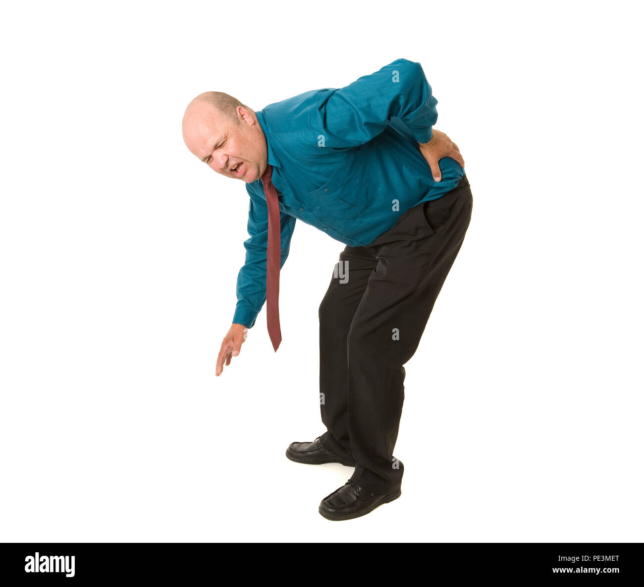 Man bending over Cut Out Stock Images & Pictures - Alamy