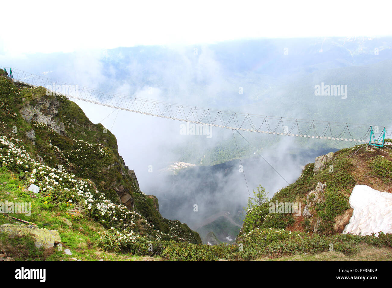 Photo of beautiful mountains in spring with cloudiness Stock Photo - Alamy
