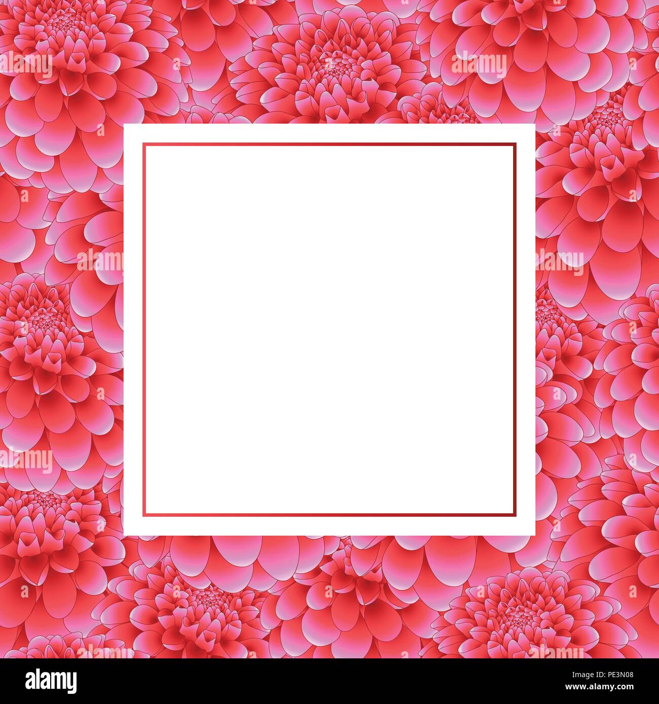 Red dahlia flora Stock Vector Images - Alamy
