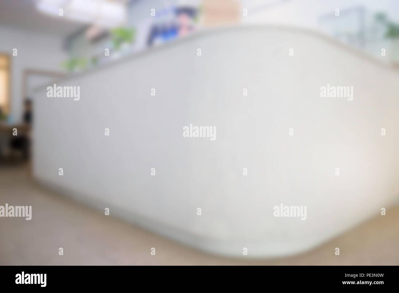 Moder style reception counter bar blur background, stock photo Stock ...