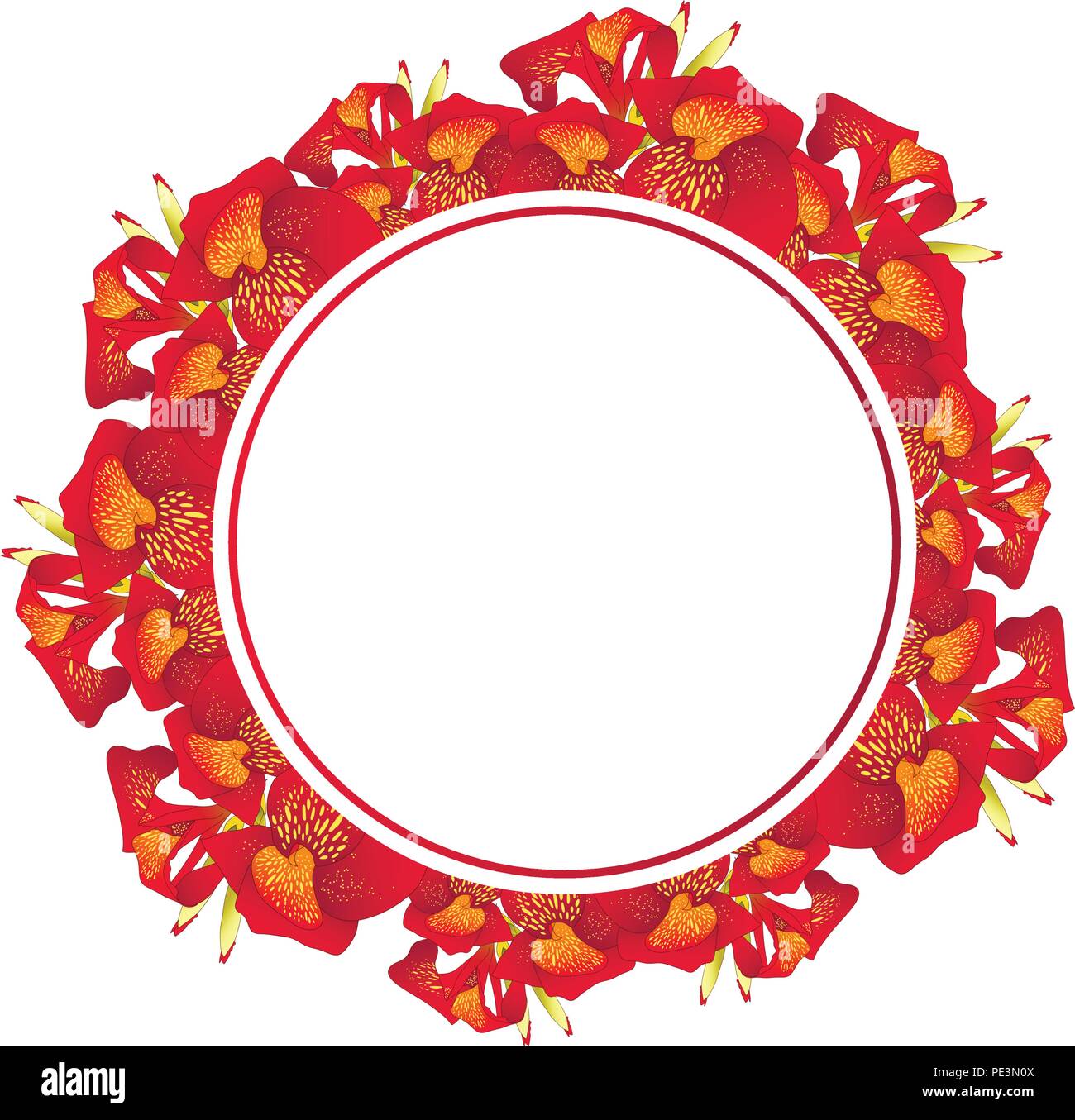 Red day lilly Stock Vector Images - Alamy