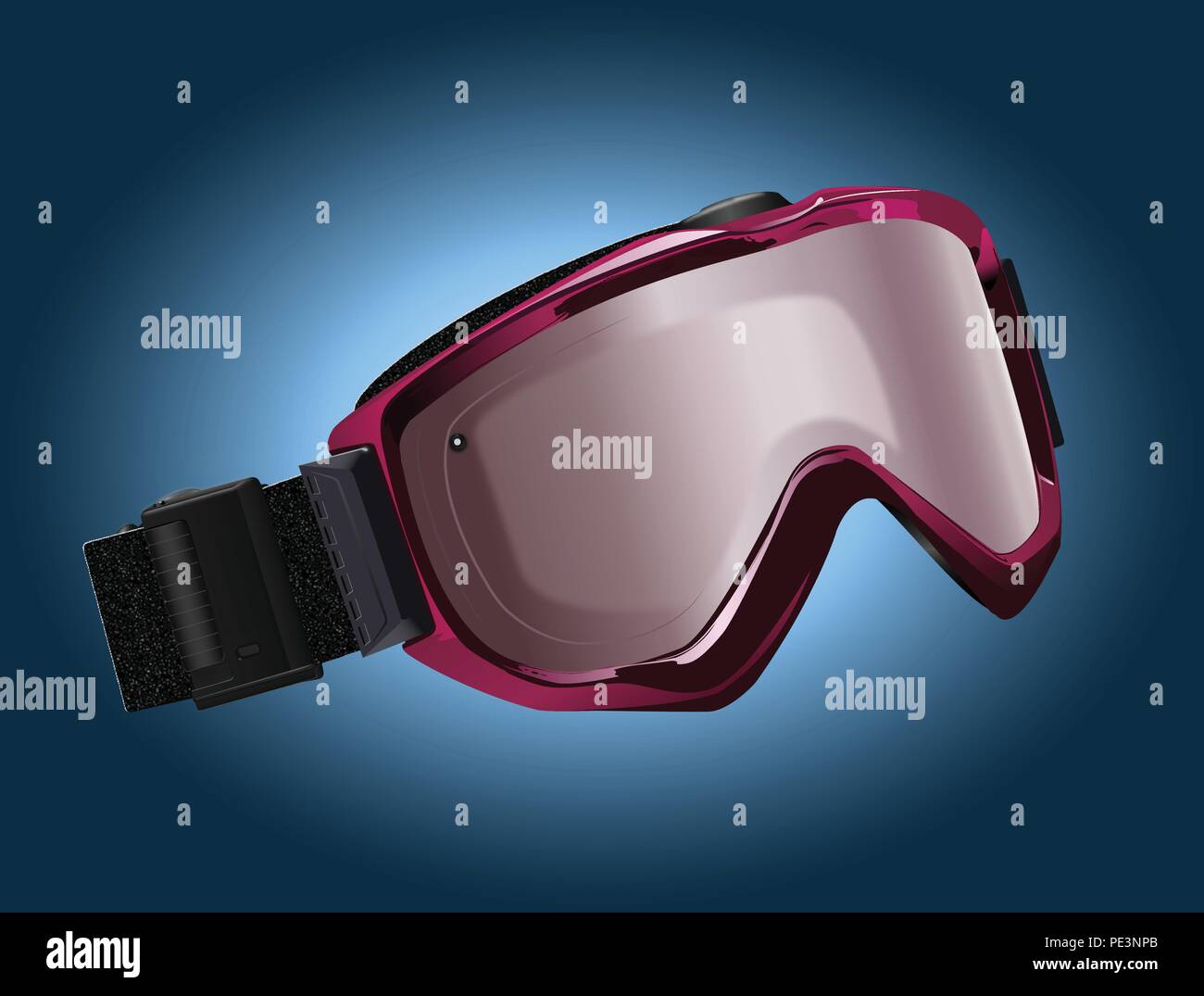 Realistic vector illustration - Snowboarding goggles Stock Vector Image ...