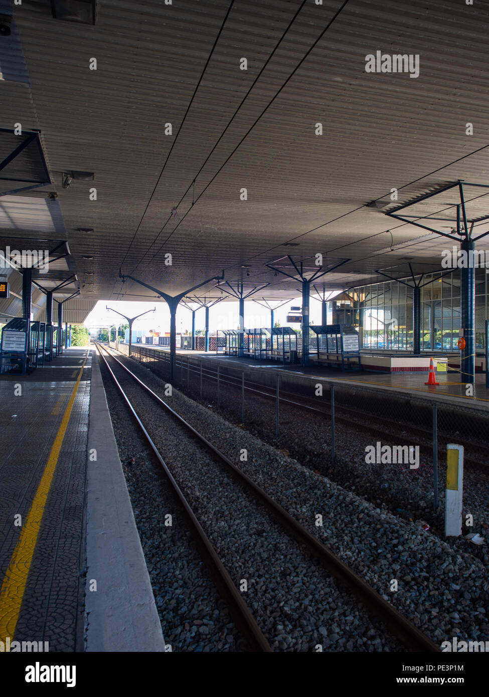 Along The Train Tracks From Waterloo Station Stock Photo - Alamy