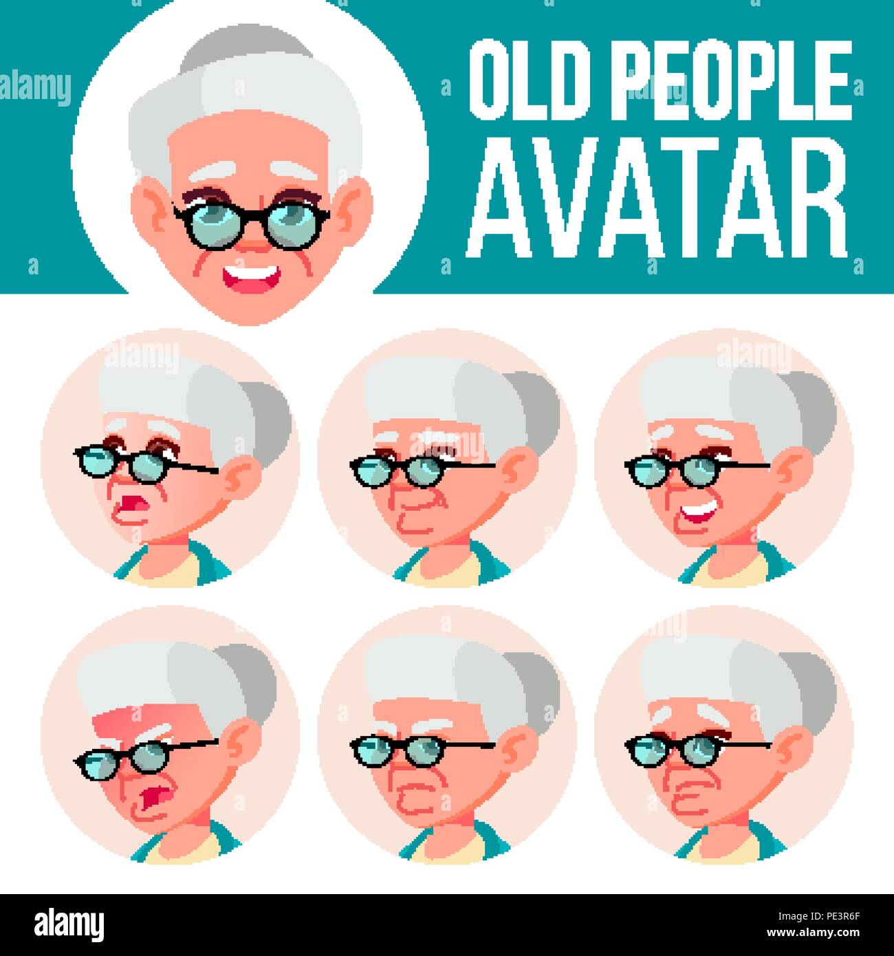 Grand old lady Stock Vector Images - Alamy