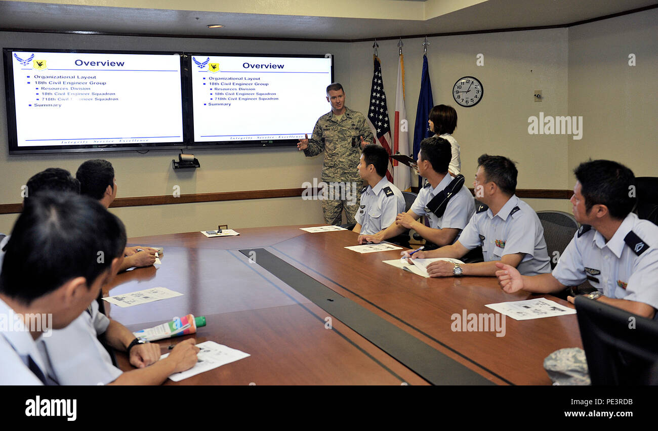 U.S. Air Force Lt. Col. Aaron Brooks, 18th Civil Engineer Squadron ...