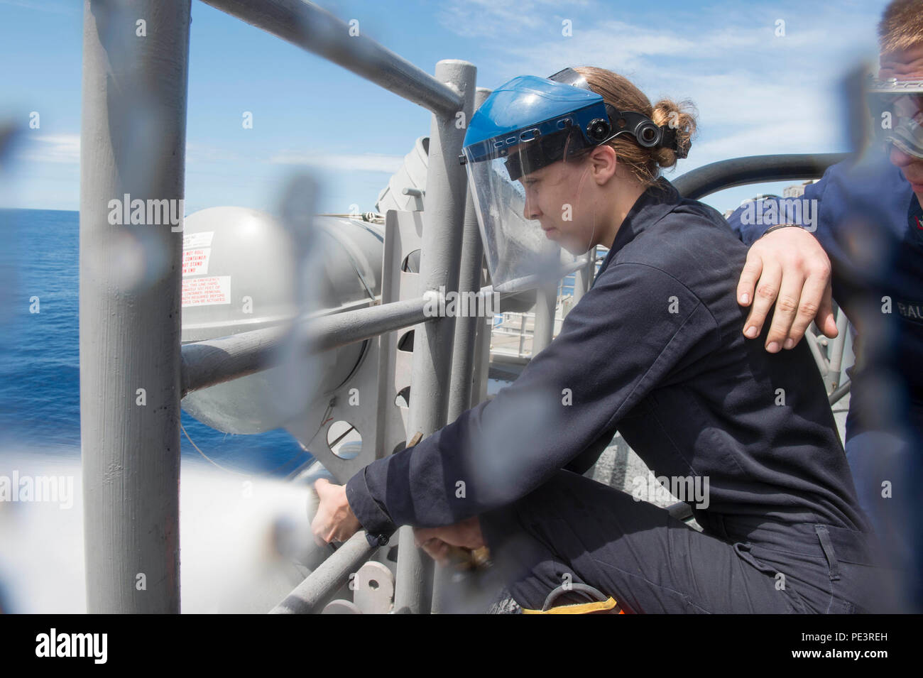 150901-N-DQ503-063 EAST CHINA SEA (Sept. 1, 2015) - Personnel ...