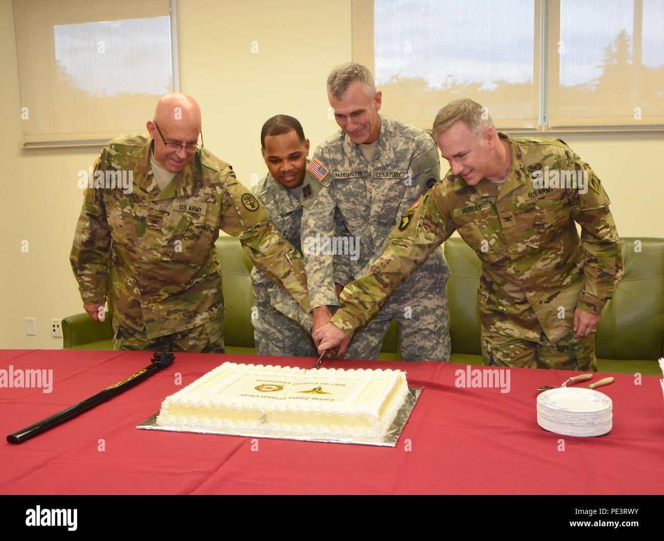 Officials from the U.S. Army Corps of Engineers, Camp Zama, and the ...