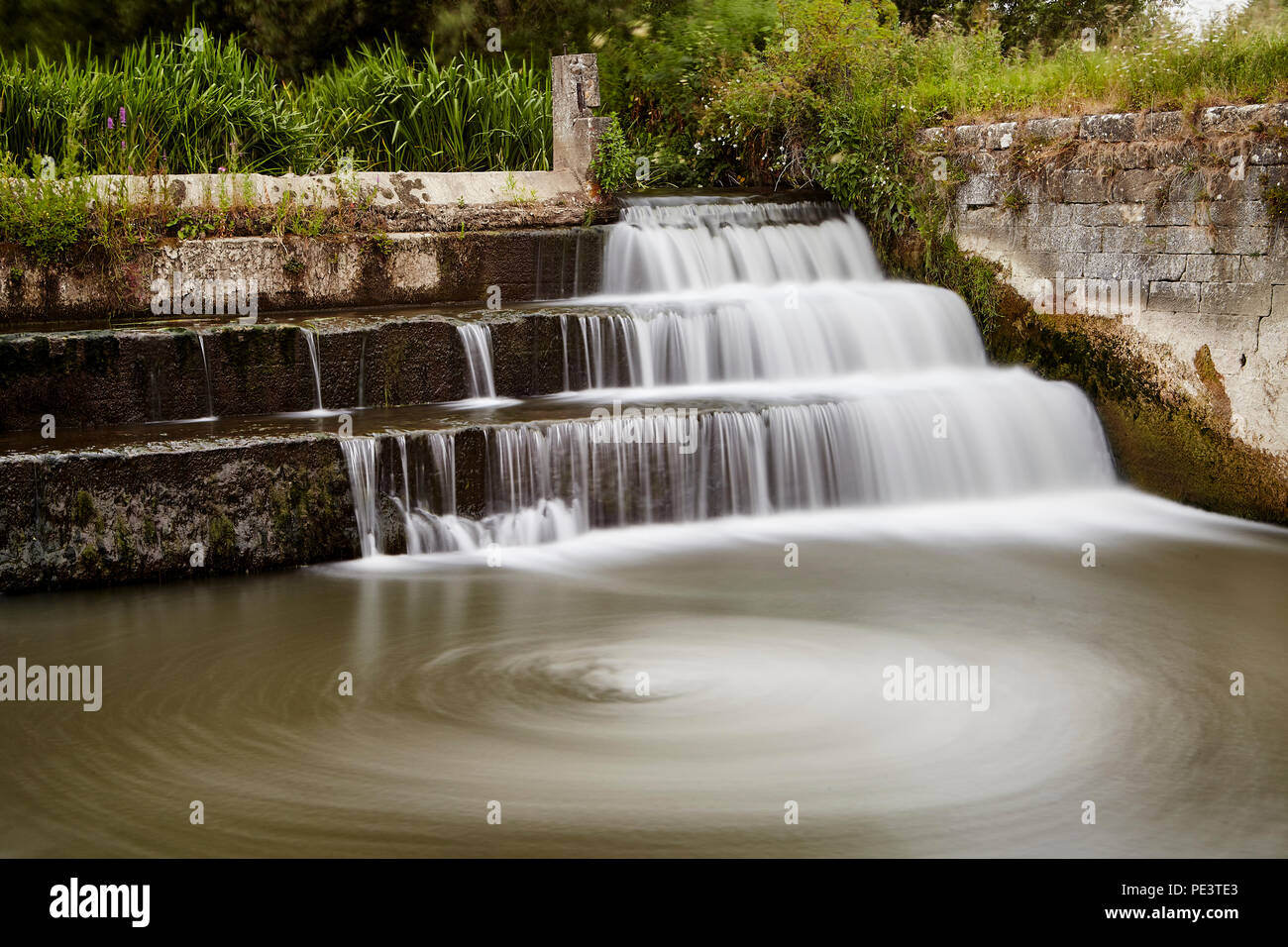 Bedale harbour, Bedale Beck, Bedale.North Yorkshire. U.K Stock Photo ...