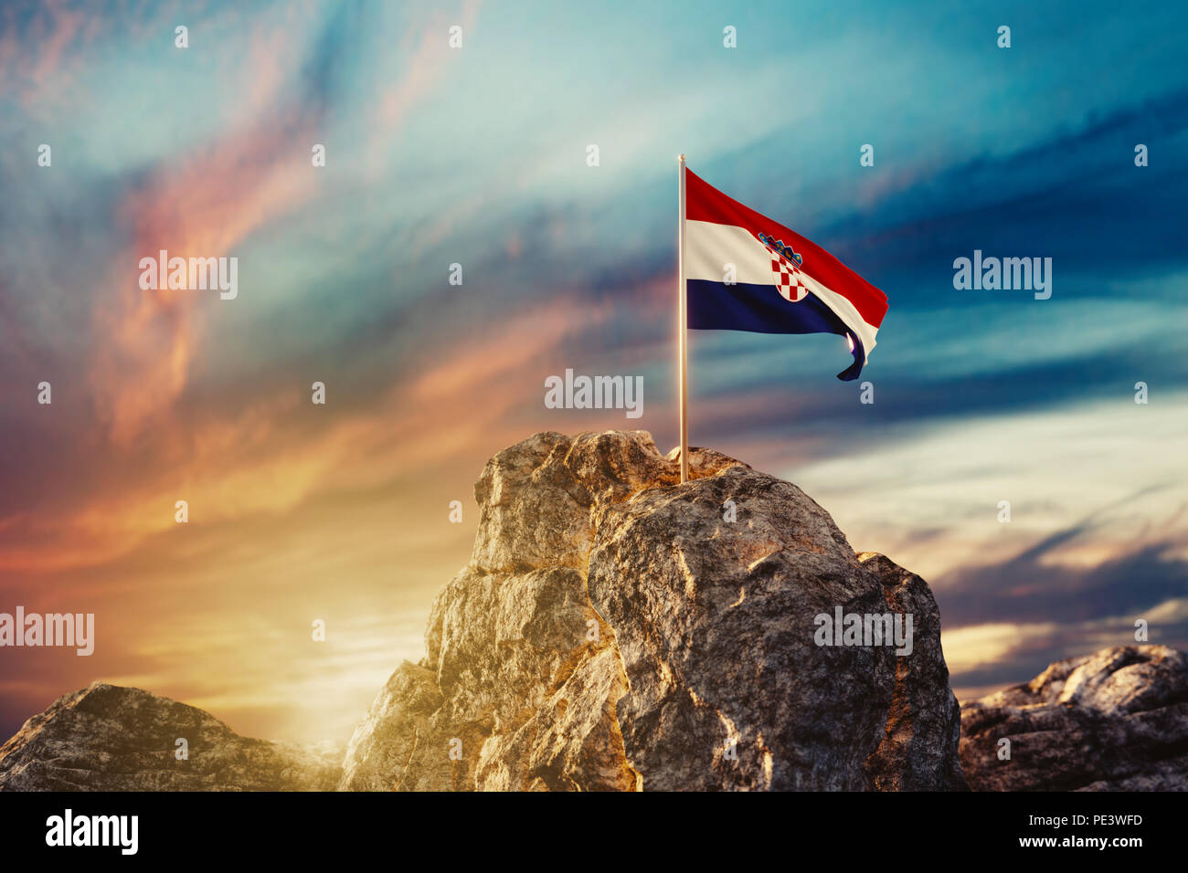 Balkan flag hi-res stock photography and images - Alamy